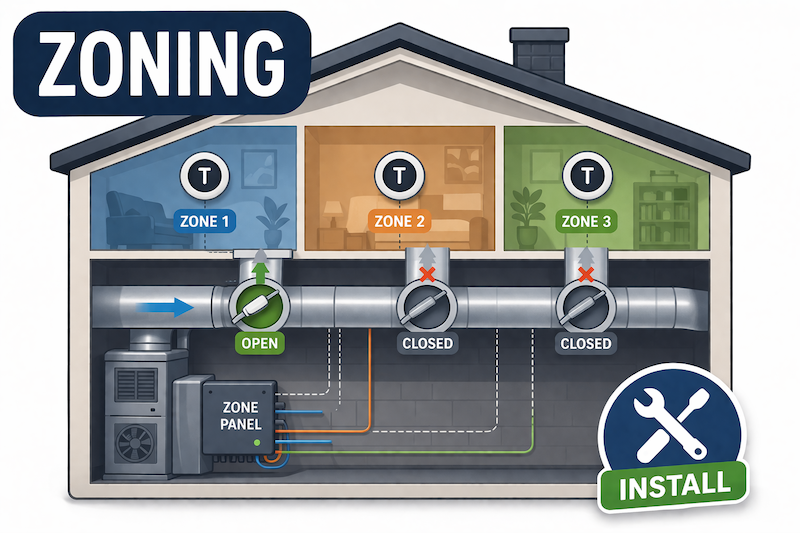 How to Install Zoning in an HVAC System