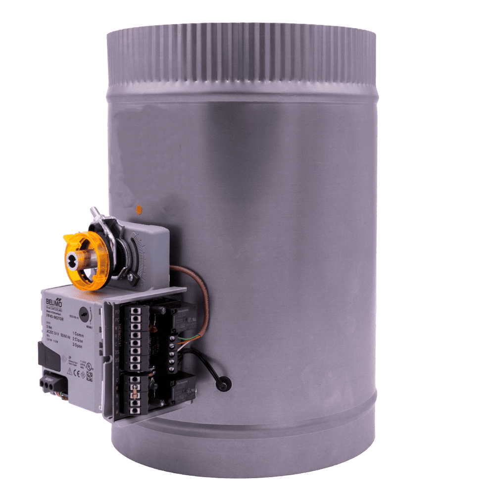 iO HVAC Controls ZD-XX Modulating Commercial Zone Damper, Round ZD-XX ...