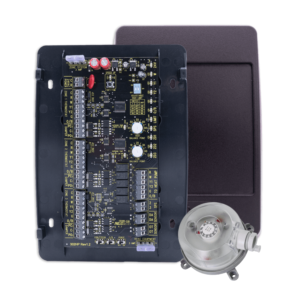 iO HVAC ZP3-HPS-ESP 3-Zone Heat Pump 3H/2C Zone Panel with ESP ZP3-HPS-ESP