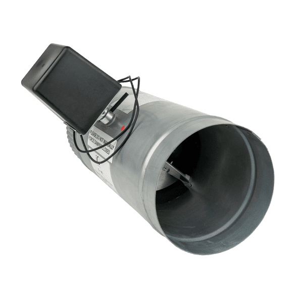 D-Series Two-Position Round PO Dampers with 120V Actuator D-XX-120V-PO